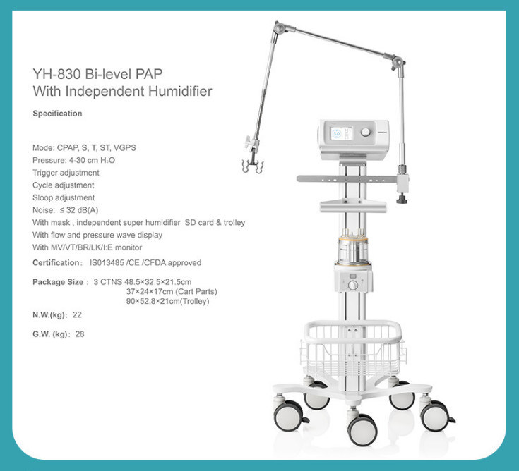 Ventilator breathing apparatus machine for hospital hospital medical ...